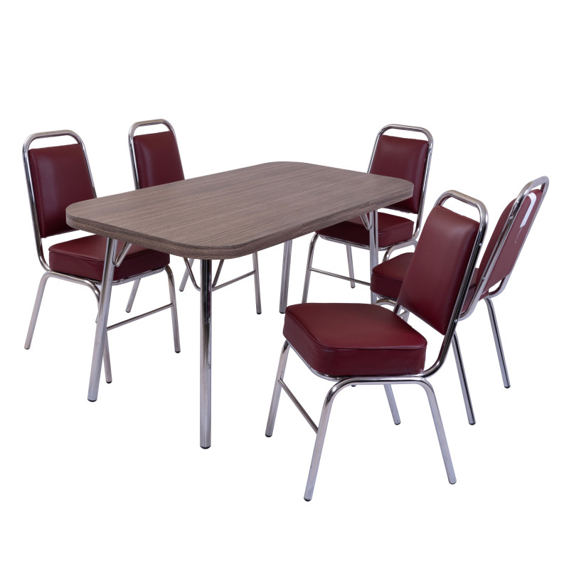 Comedor Formaica Rectangular Con 6 Sillas